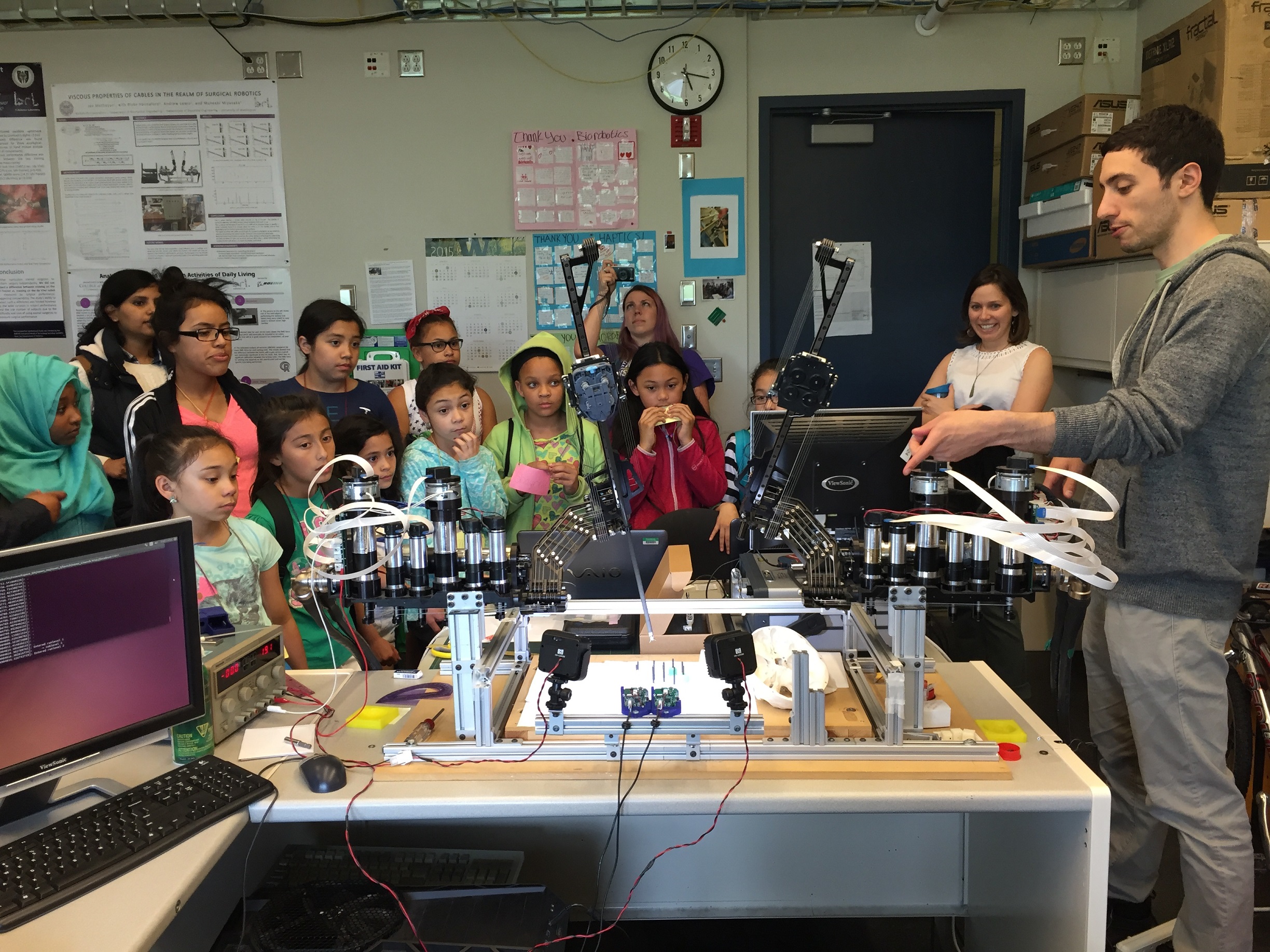 Lab tours with local student groups – UW BioRobotics Laboratory